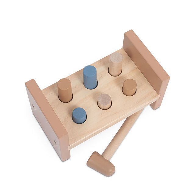 Jollein - Houten Hamerbank - Blauw | Keekabuu