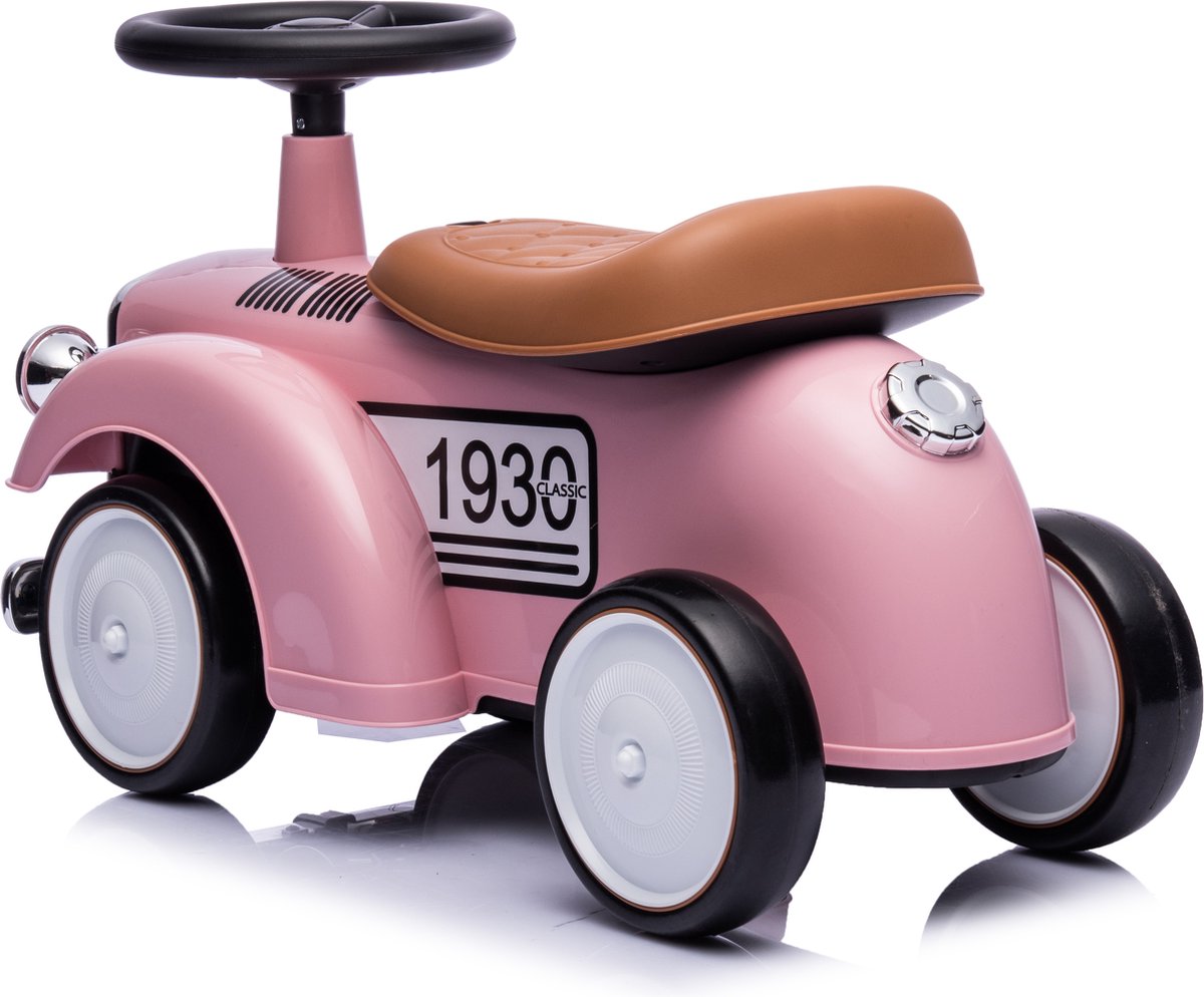 Happy Baby- Loopauto Retro Moritz - Roze | Keekabuu