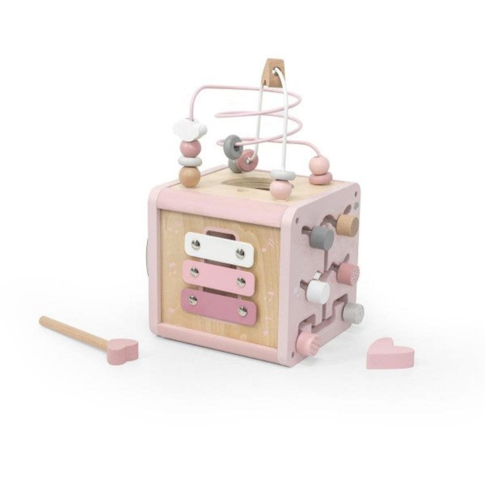 Label Label - 5-in-1 Houten Activiteitenkubus | Keekabuu