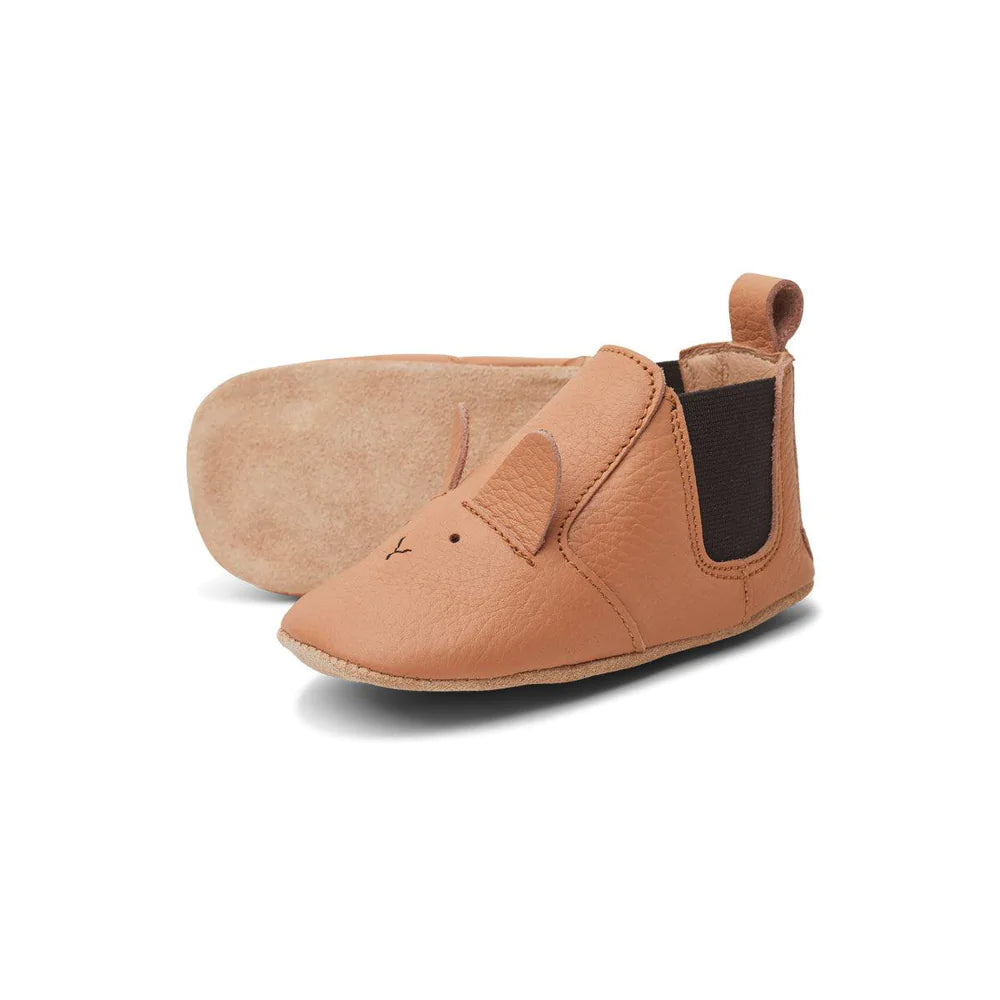 Liewood - Leren Slofjes Edith - Rabbit - Tuscany rose | Keekabuu