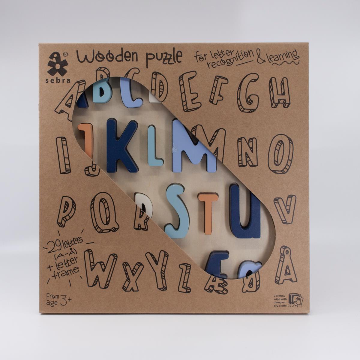 Sebra - Houten Alfabet ABC Puzzel | Keekabuu