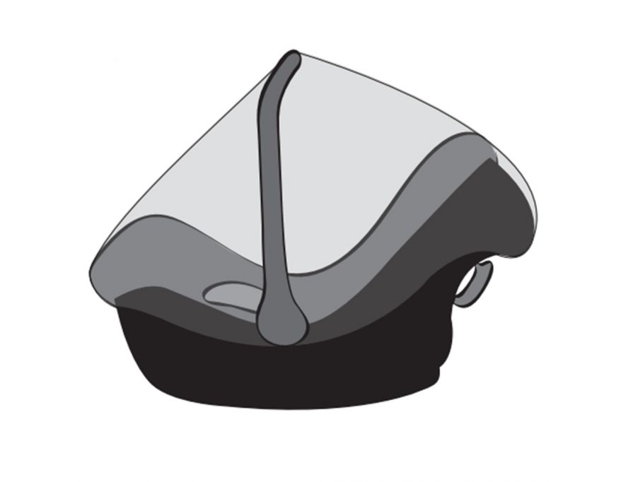 Titanium Baby - Regenhoes Autostoel 0+ | Keekabuu